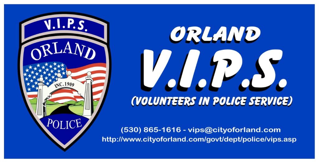 V.I.P.S. | Volunteers in Police Services – City of Orland